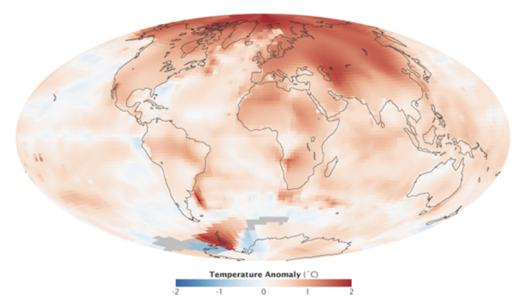 Mapped: Global Temperature Rise by Country (2022-2100P)